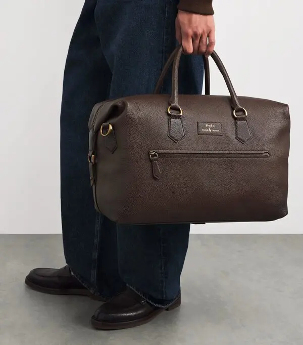 Polo Ralph Lauren Grained Leather Duffle Bag