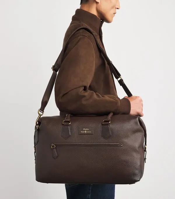 Polo Ralph Lauren Grained Leather Duffle Bag