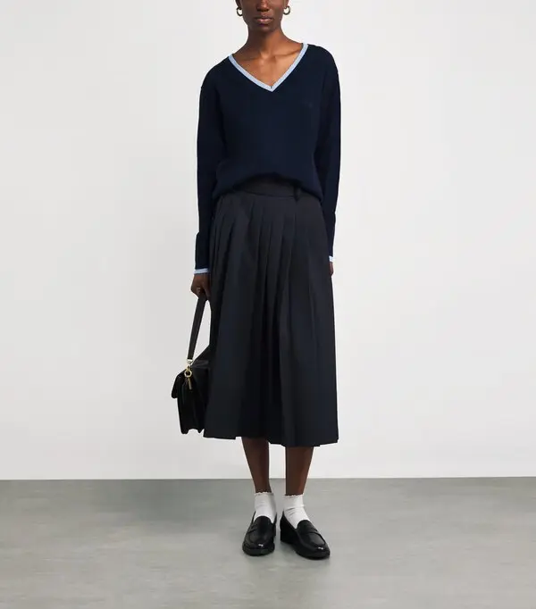 Sandro Wool-cashmere V-neck Sweater