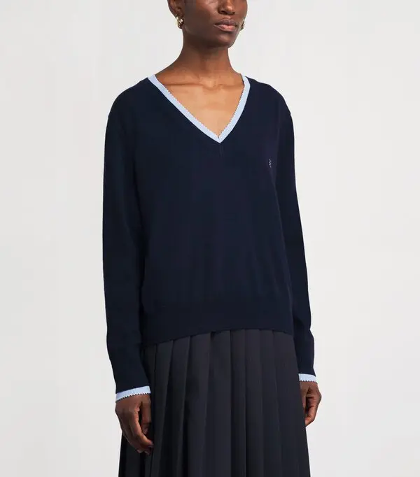 Sandro Wool-cashmere V-neck Sweater