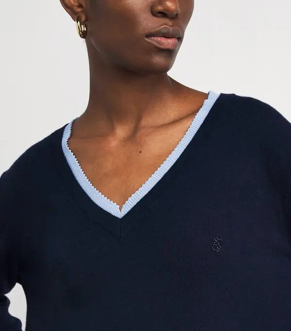 Sandro Wool-cashmere V-neck Sweater