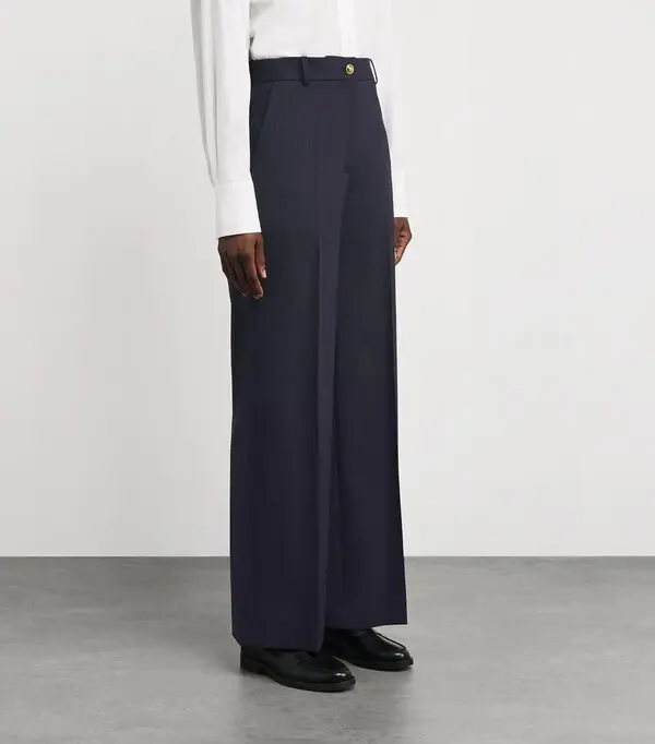 Sandro Wool-blend Pinstriped Trousers