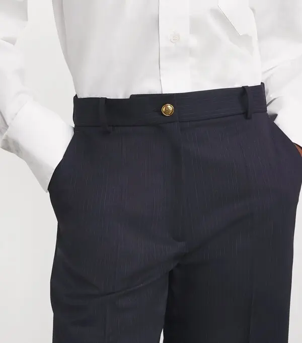 Sandro Wool-blend Pinstriped Trousers