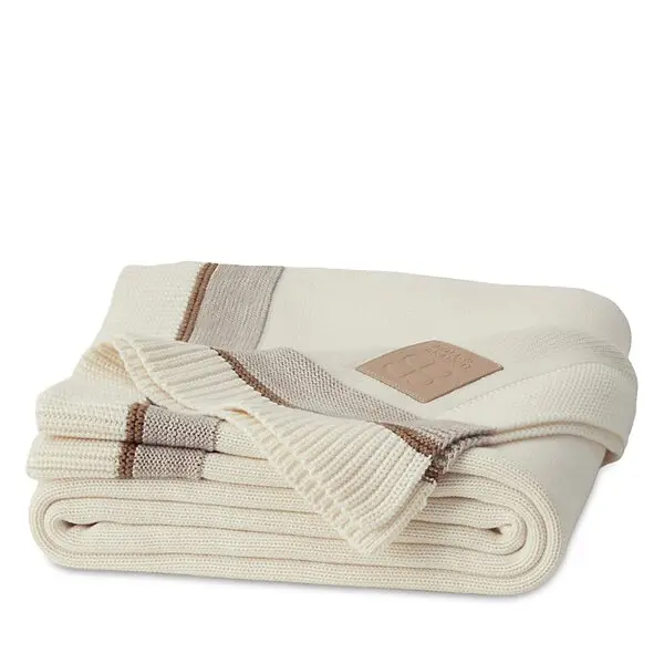 BOLL & BRANCH Court Knit Throw Blanket - Cream
