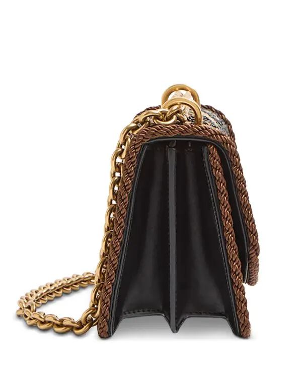 Valentino Garavani Vain Small Vlogo Beaded Convertible Shoulder Bag - Black Multi