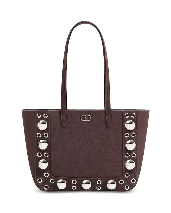 Valentino Garavani Nellcote Mini Shopping Tote Bag - Brown