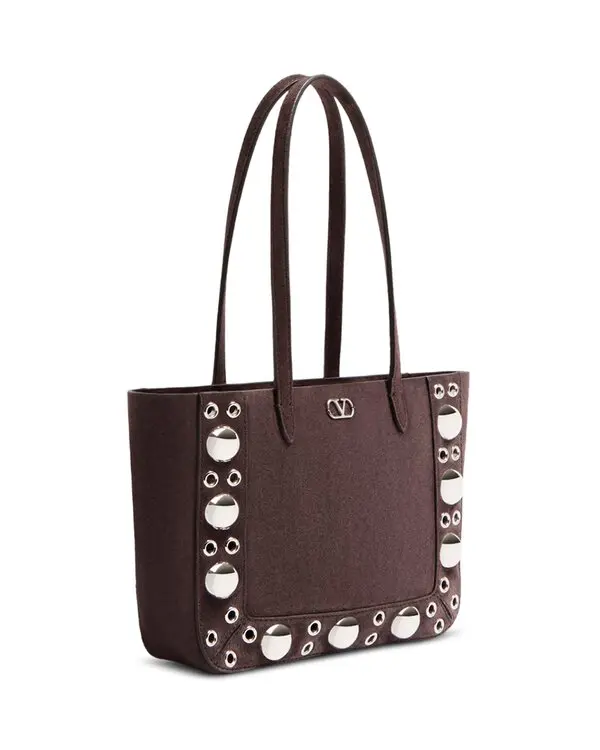Valentino Garavani Nellcote Mini Shopping Tote Bag - Brown