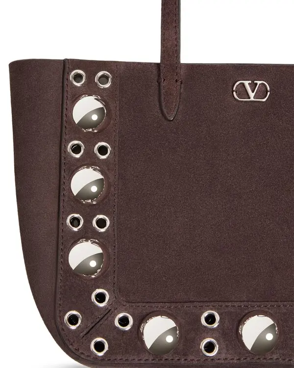Valentino Garavani Nellcote Mini Shopping Tote Bag - Brown