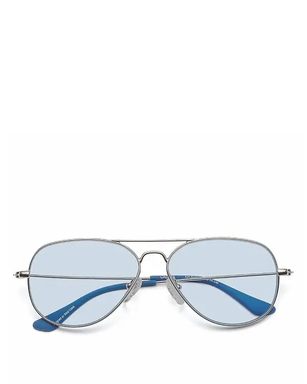 CADDIS Mabuhay 58 Mm Reading Glasses - Chrome - Blue