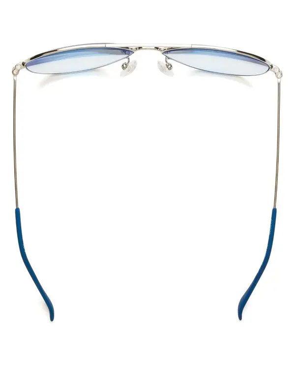 CADDIS Mabuhay 58 Mm Reading Glasses - Chrome - Blue