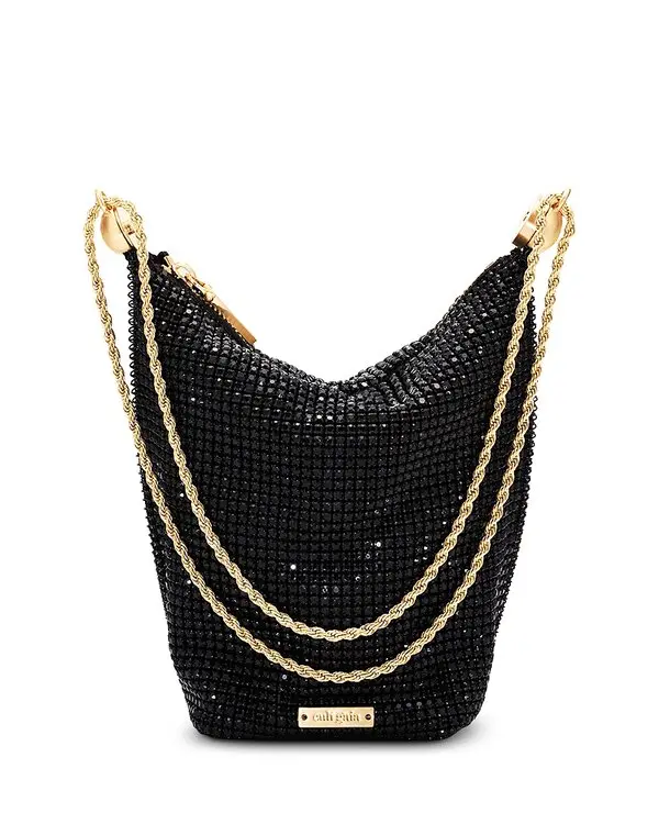 Cult Gaia Rue Cubic Zirconia Wristlet - Black