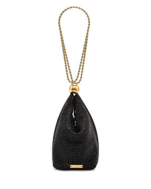 Cult Gaia Rue Cubic Zirconia Wristlet - Black