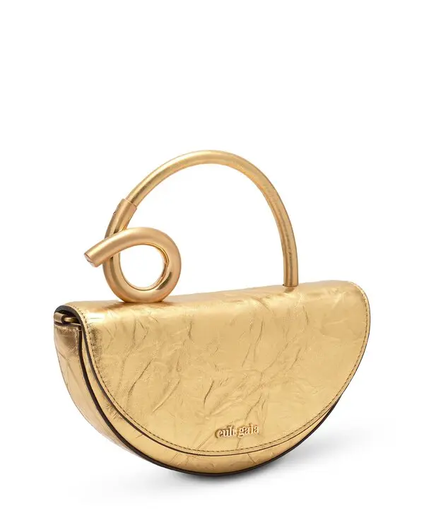 Cult Gaia Azariah Nano Leather Crossbody - Brass