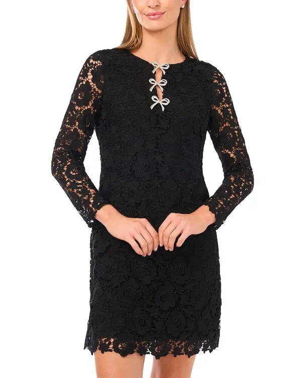 red lace top prom dress A Line Scoop Neck Red Sequins Lace Long Prom Dresses main image 0