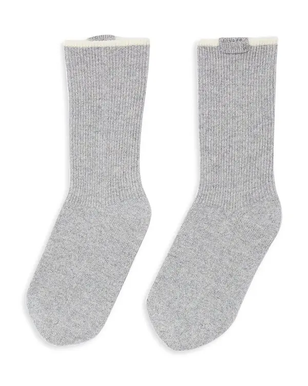 Sandro Two-tone Knee-high Socks - Grey