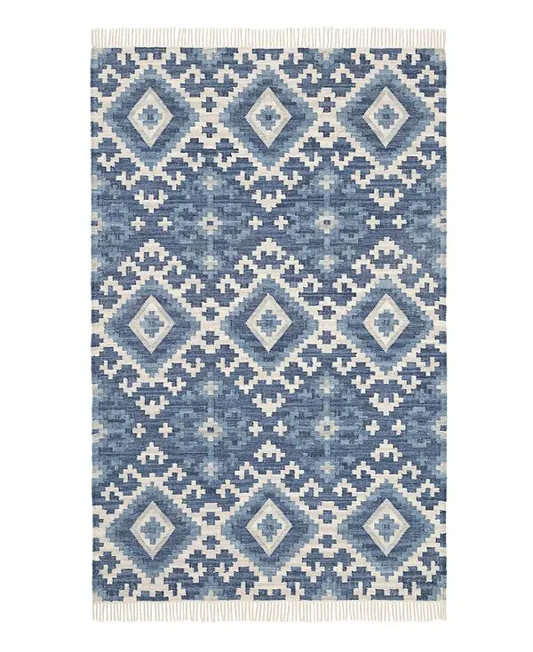 DASH & ALBERT Dash Albert Annie Selke Marmara Kilim Da1365 Area Rug, 8'0x10'0 - Blue