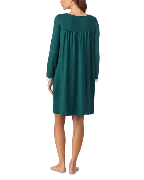 Eileen West Dream Sweater Knit Short Nightgown - Hunter Green