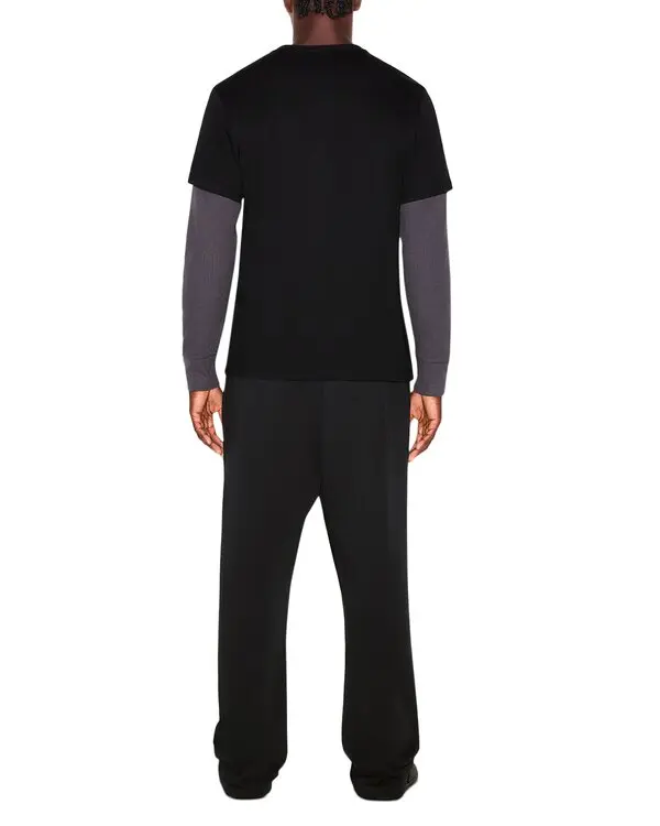 SKIMS Fleece Straight Leg Sweatpants - Navy
