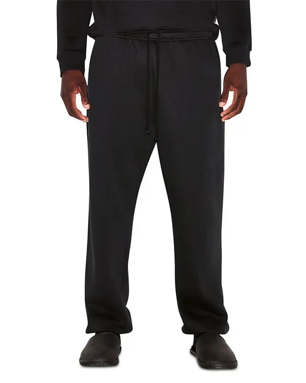 SKIMS Fleece Straight Leg Sweatpants - Washd Onyx