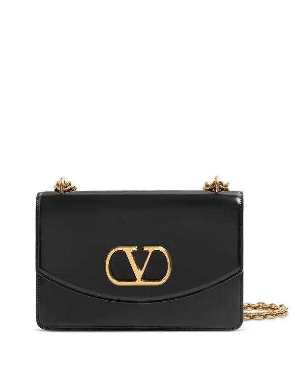 Valentino Garavani Vain Vlogo Convertible Shoulder Bag - Black