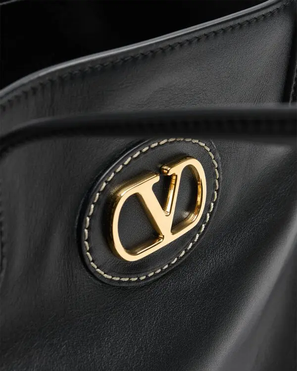 Valentino Garavani Vlogo Convertible Shopping Tote Bag - Black