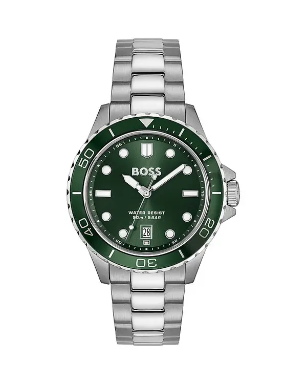 Hugo Boss Troper Sport Watch - Green/silver