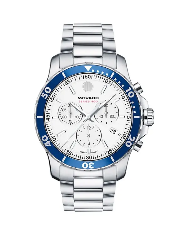 Movado Series 800 Chronograph - White/silver