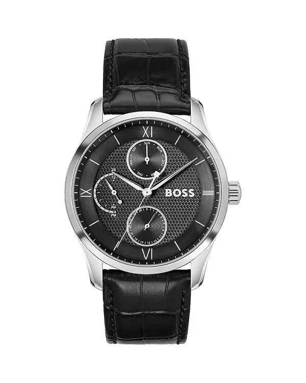 Hugo Boss Principle Master Watch, 41mm - Black/black