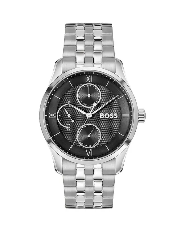 Hugo Boss Principle Master Watch, 41mm - Black/silver