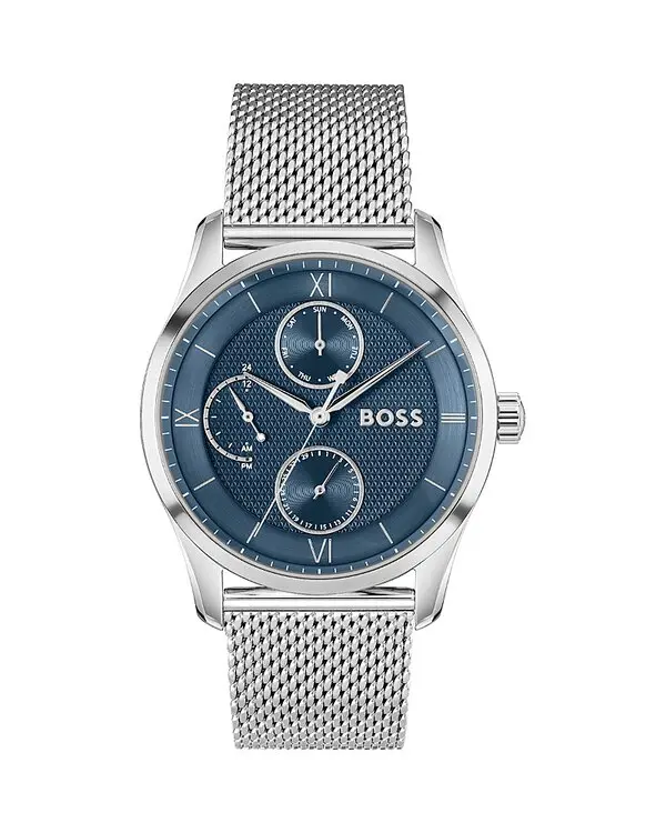 Hugo Boss Principle Master Watch, 41mm - Blue/silver