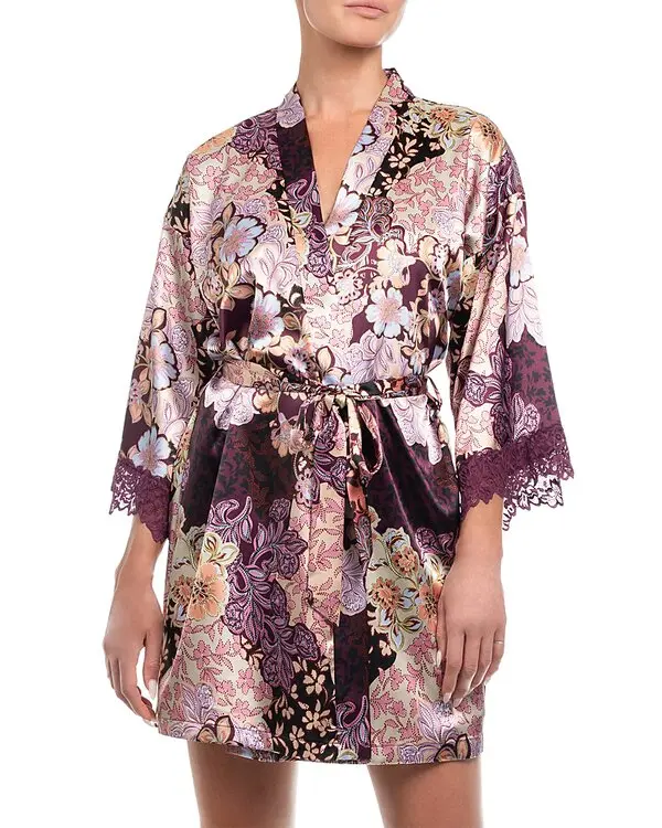 IN BLOOM BY JONQUIL Anna Wrap Robe - Plum