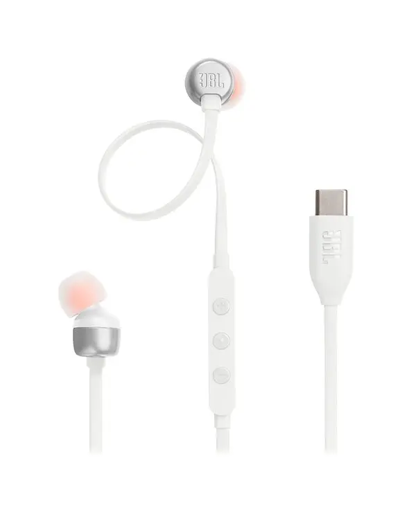 JBL Tune 310c Wired In Ear Headphones - White