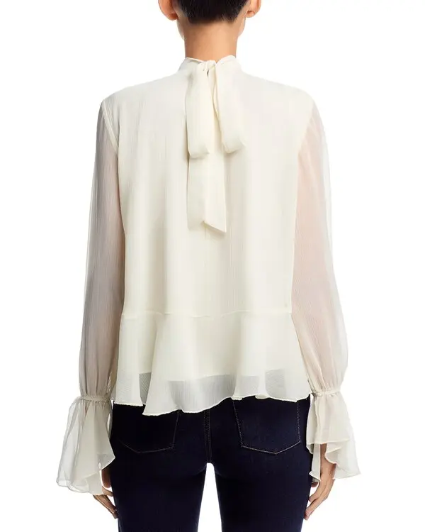 AREA STARS Ruffle Trim Top