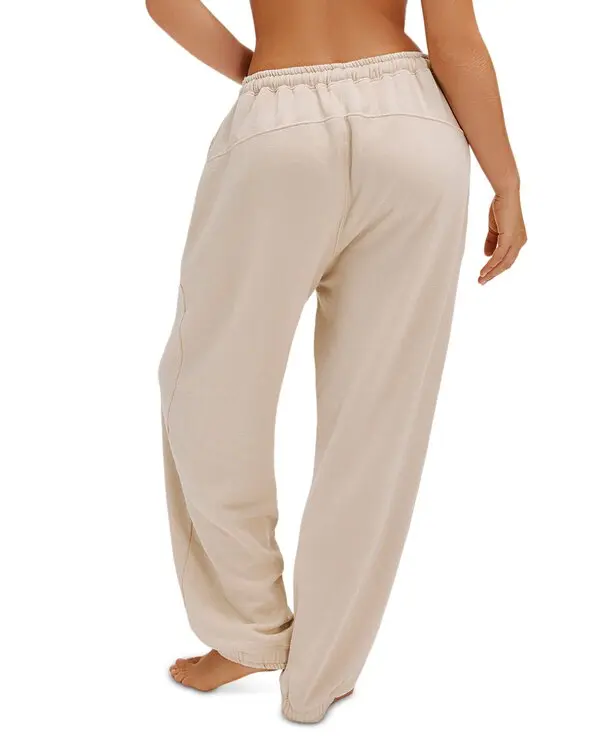 Free People Slow It Down Jogger Pants - Morning Oat