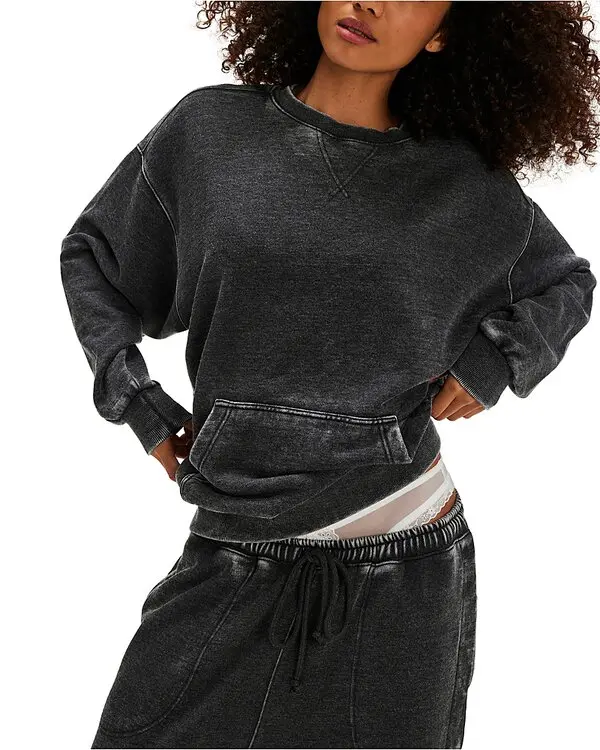 Free People Slow It Down Sweatshirt - Black