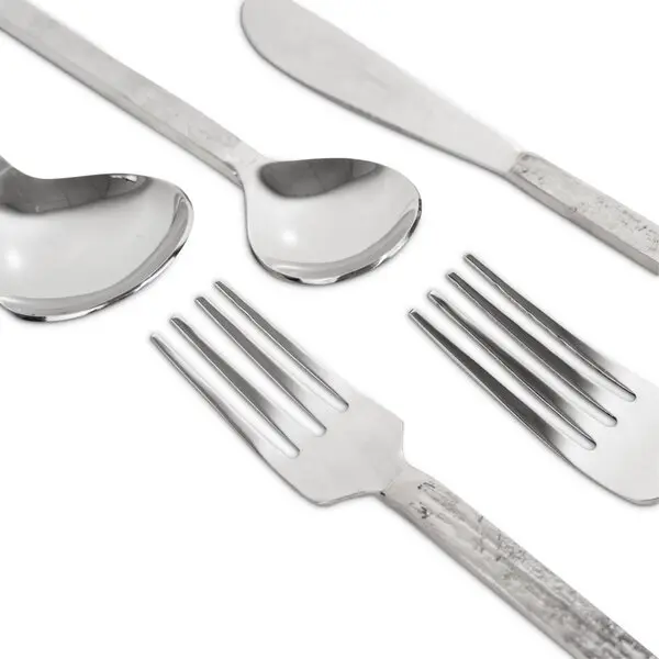 SHELTON METAL La Tavola Five Piece Flatware Set - Silver