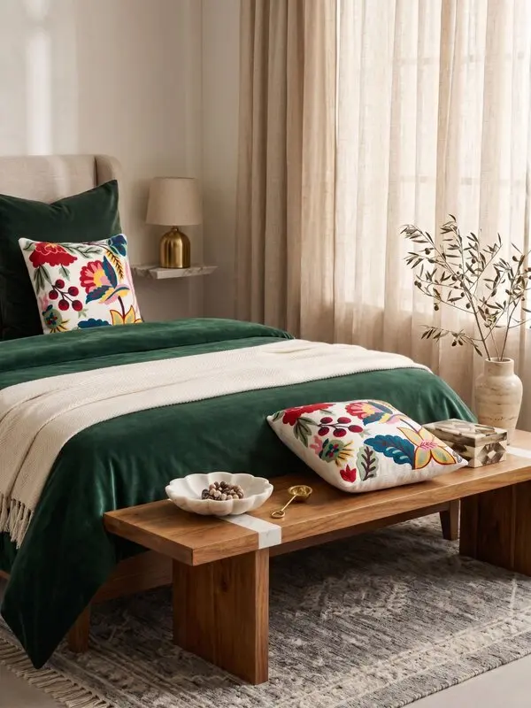 GAURI KOHLI Zagreb Pillow Cover, 20" X 20 - Multicolored