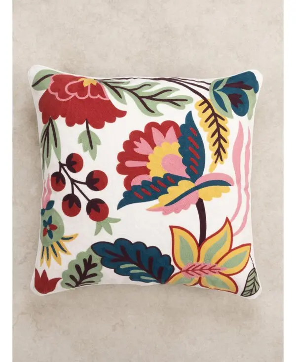 GAURI KOHLI Zagreb Pillow Cover, 20" X 20 - Multicolored
