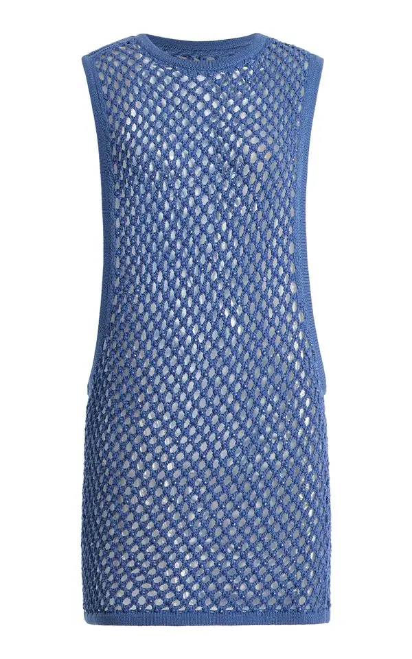 DIOTIMA Grenada Crochet Mini Dress - Blue