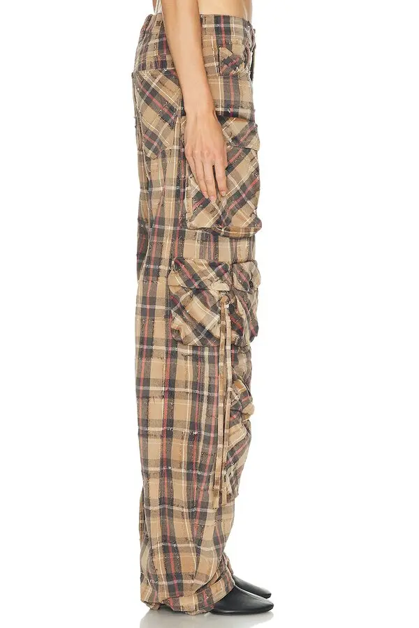 Attico Brushed Check Pockets Pant
