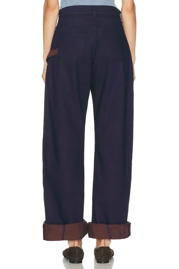 JW Anderson Turn Up Twisted Leg - Blue & Red