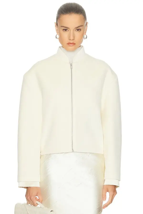 JIL SANDER Velvet Zip Up Jacket