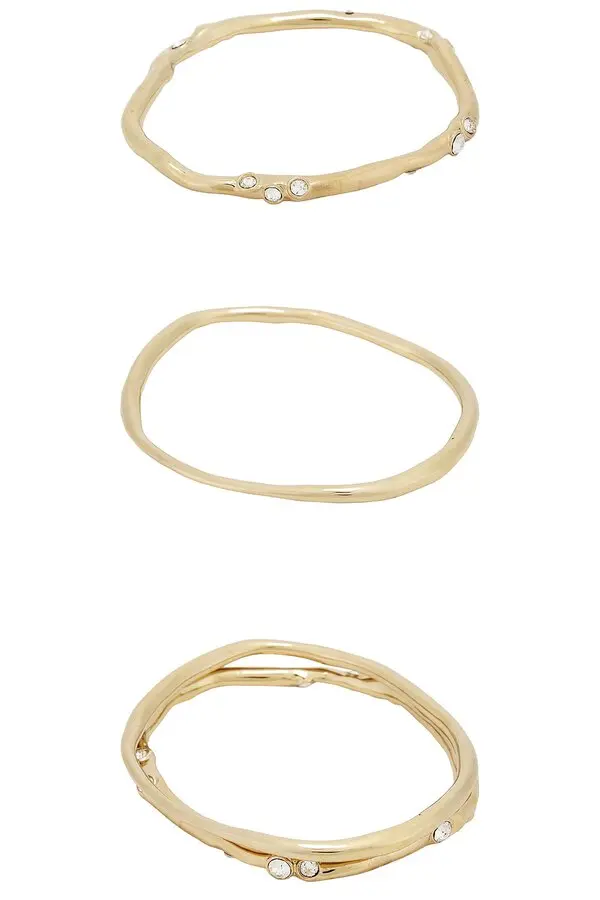 Dries Van Noten Bangle Bracelet Set - Gold