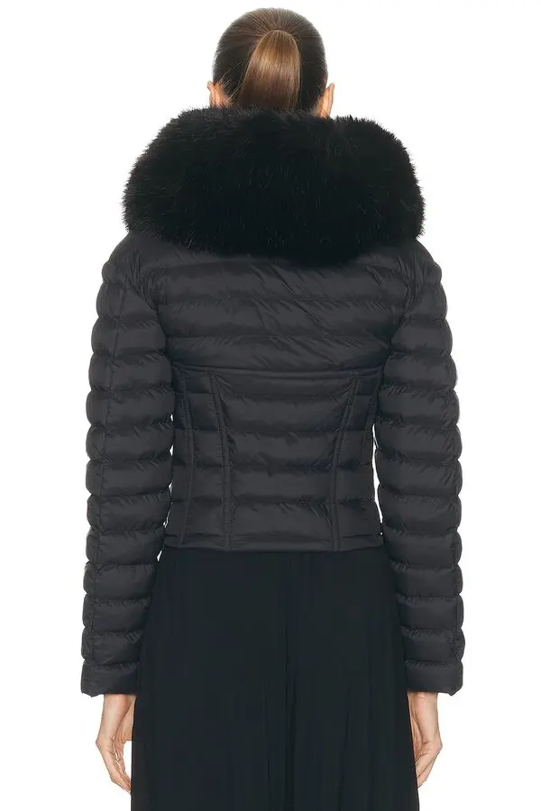Balenciaga Hooded Corseted Puffer Jacket
