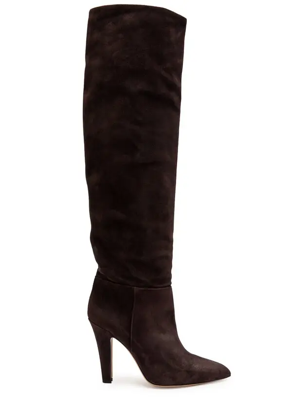 Paris Texas Elsa 100 Suede Over-the-knee Boots - Brown