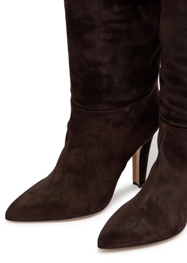 Paris Texas Elsa 100 Suede Over-the-knee Boots - Brown