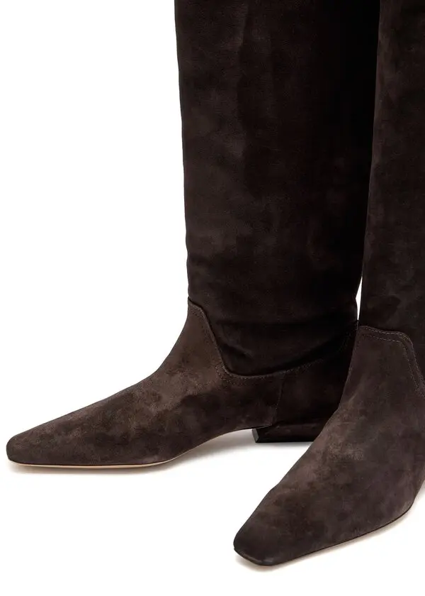 Paris Texas Bettina 25 Suede Knee-high Boots - Brown