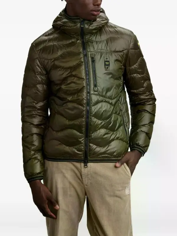 BLAUER. Quilted Hooded Jacket