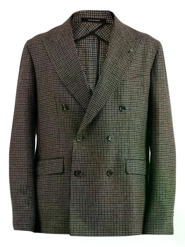 Tagliatore Houndstooth Double-breasted Jacket