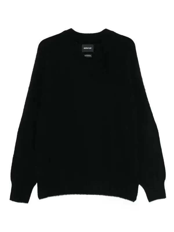 Howlin' Wool V-neck Sweater - Black